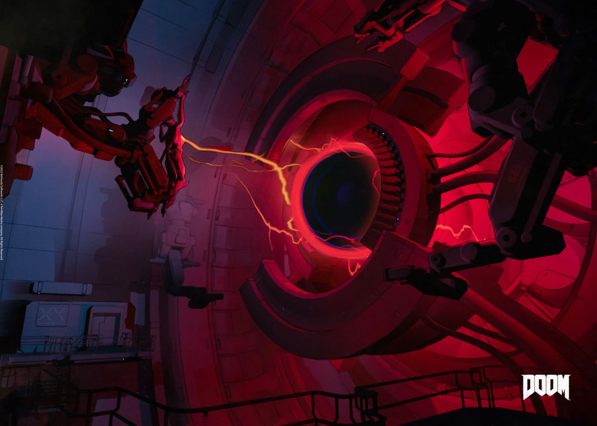 'Black Core' Poster, picture, metal print, paint by DOOM | Displate