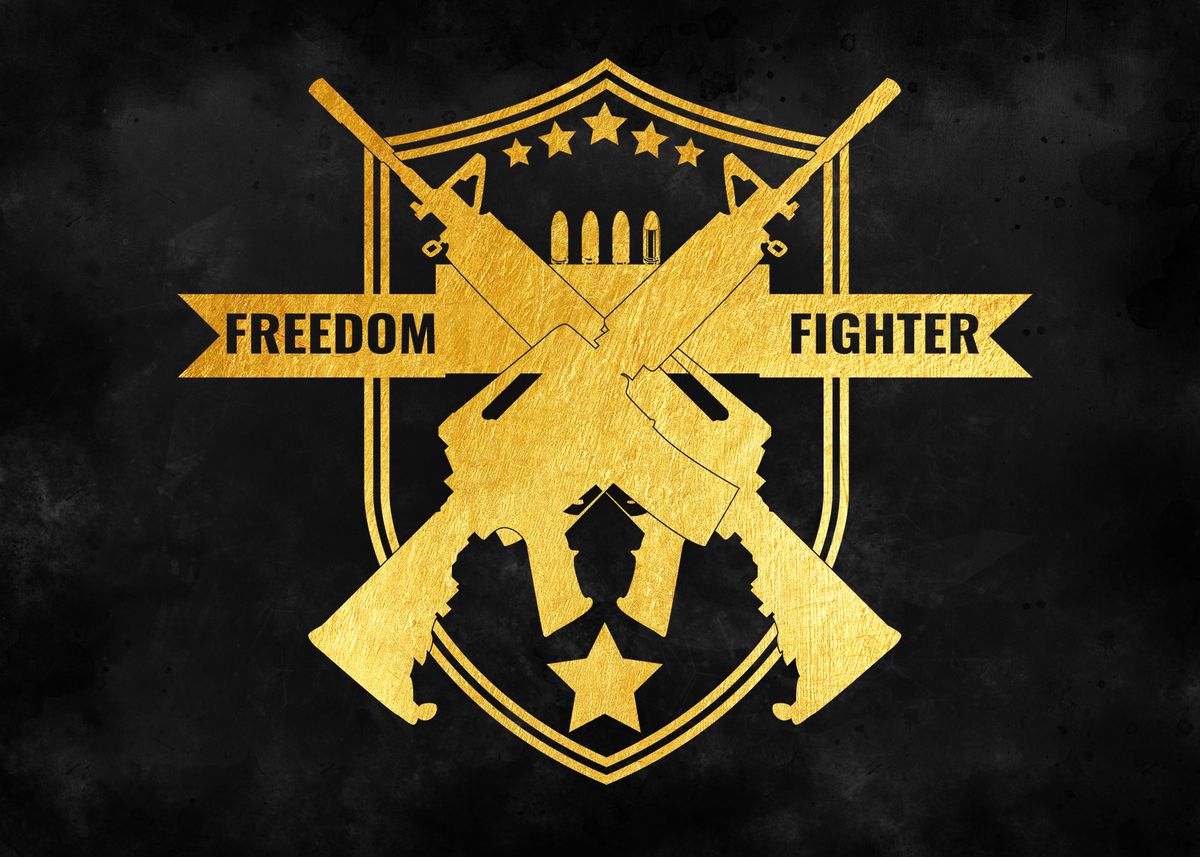 'Freedom fighter' Poster, picture, metal print, paint by Farwell ...