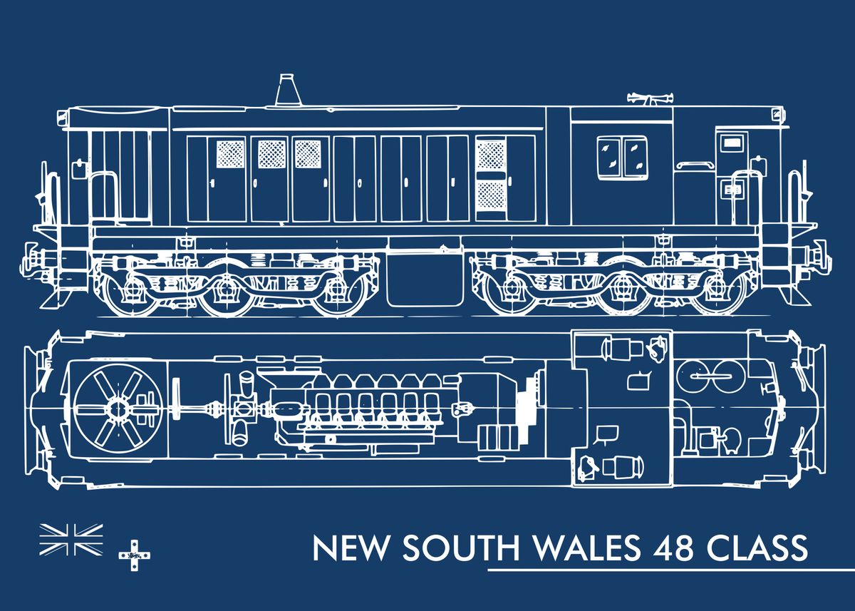'NEW SOUTH WALES 48 CLASS' Poster, picture, metal print, paint by ...