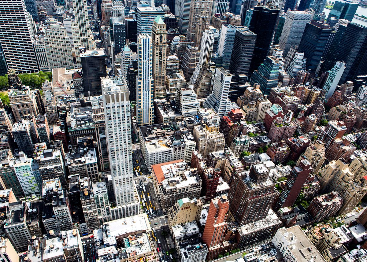 'Manhattan Rooftops' Poster, picture, metal print, paint by David Hare ...