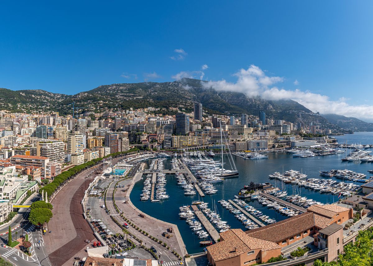 'The Harbour of Monaco' Poster, picture, metal print, paint by Pierre ...