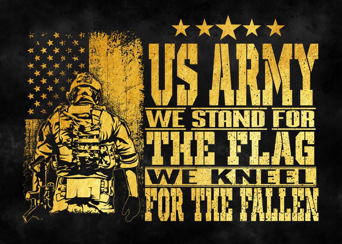 'US Army' Poster, picture, metal print, paint by Farwell Florentino ...