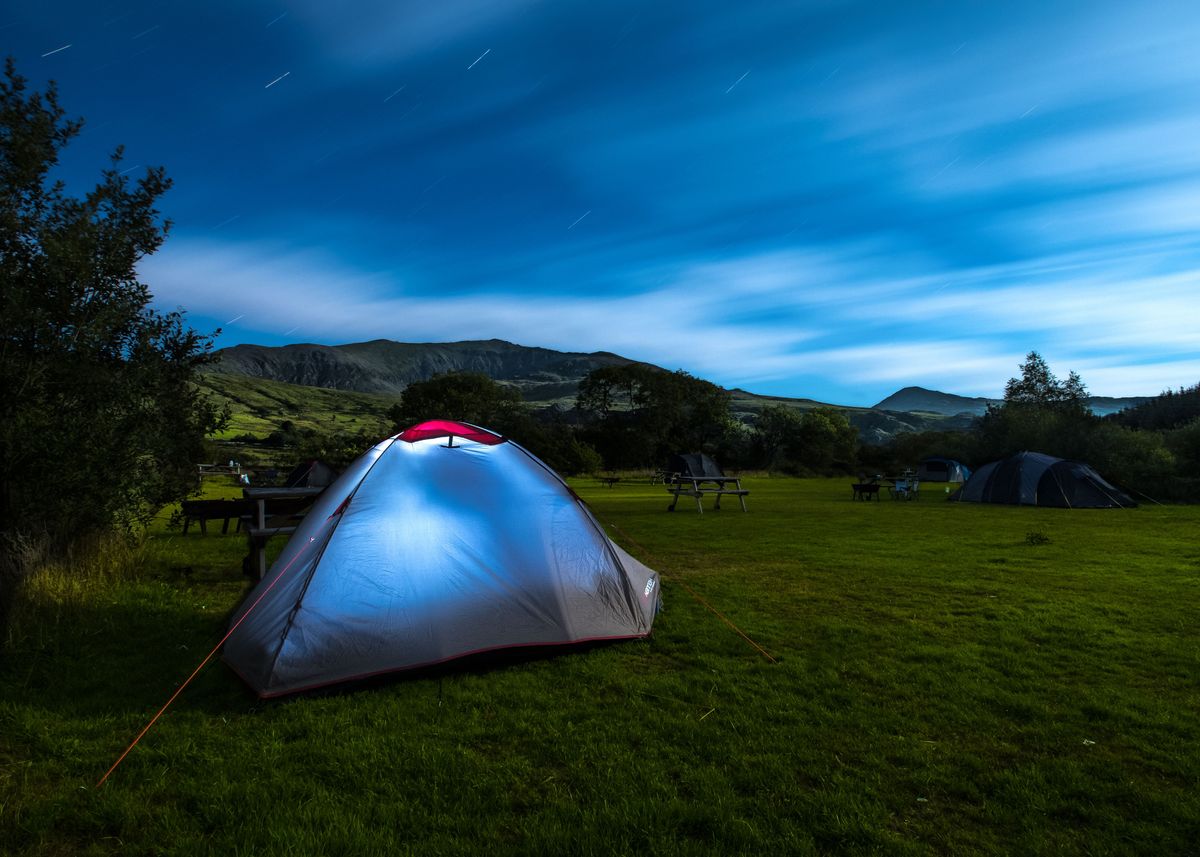 'Snowdon base camp' Poster, picture, metal print, paint by Nerijus ...
