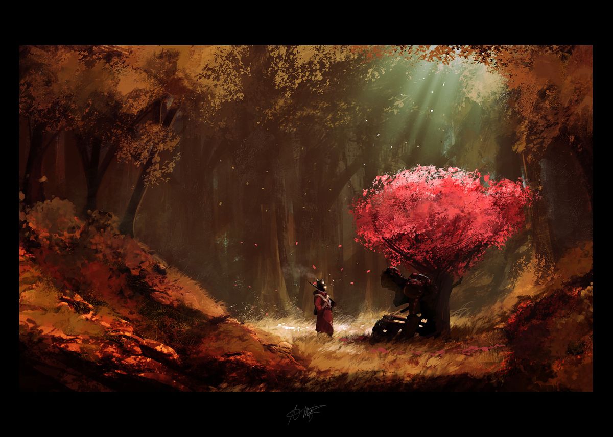 'Overgrown battlefield' Poster, picture, metal print, paint by Nicholas ...