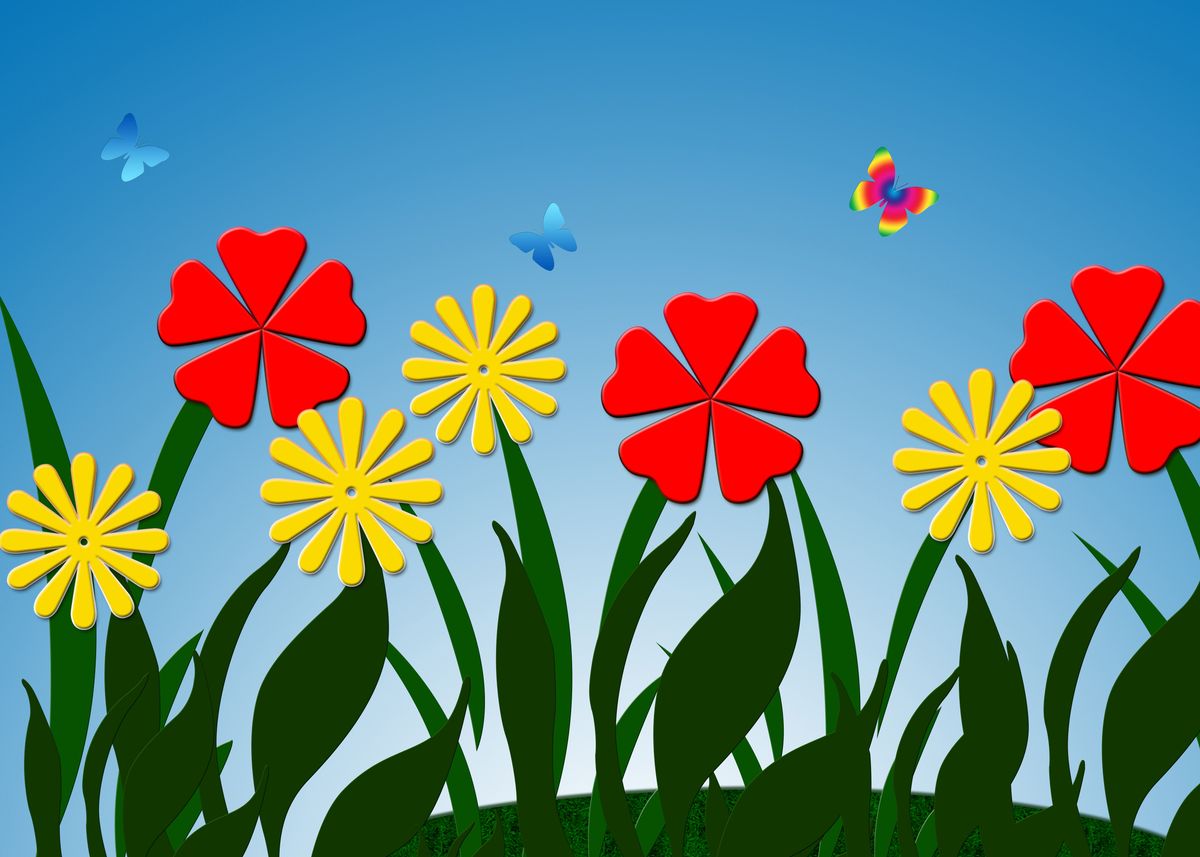 'Naive nature scene' Poster, picture, metal print, paint by Gaspar ...