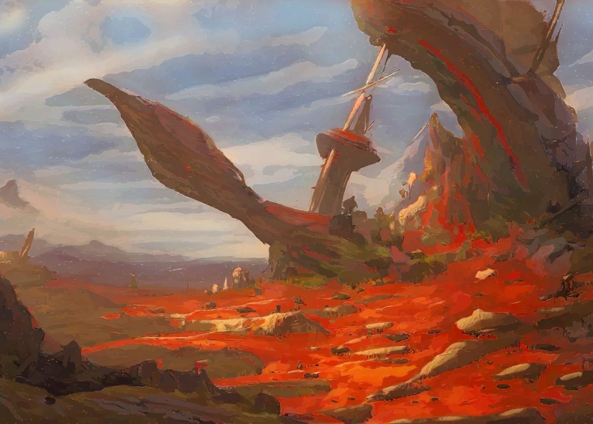 'The Tamiairk Wastes' Poster by matthew cintron | Displate