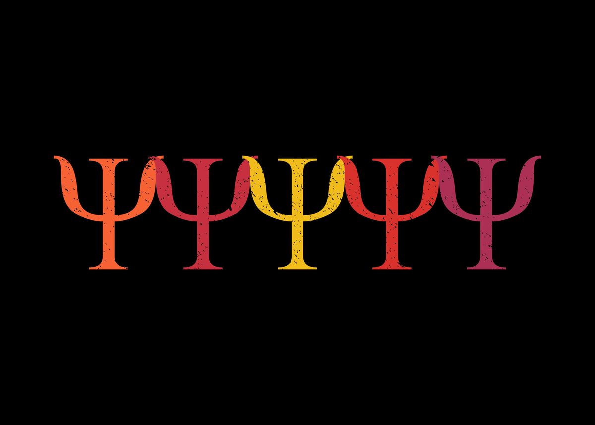 'Psychology Psi Symbol' Poster, picture, metal print, paint by ninarts ...