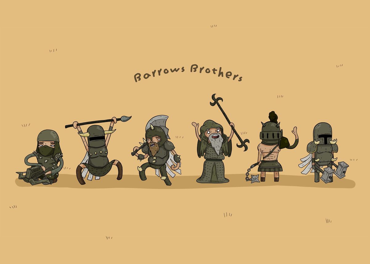 'Barrows Brothers' Poster, picture, metal print, paint by Volcaban ...