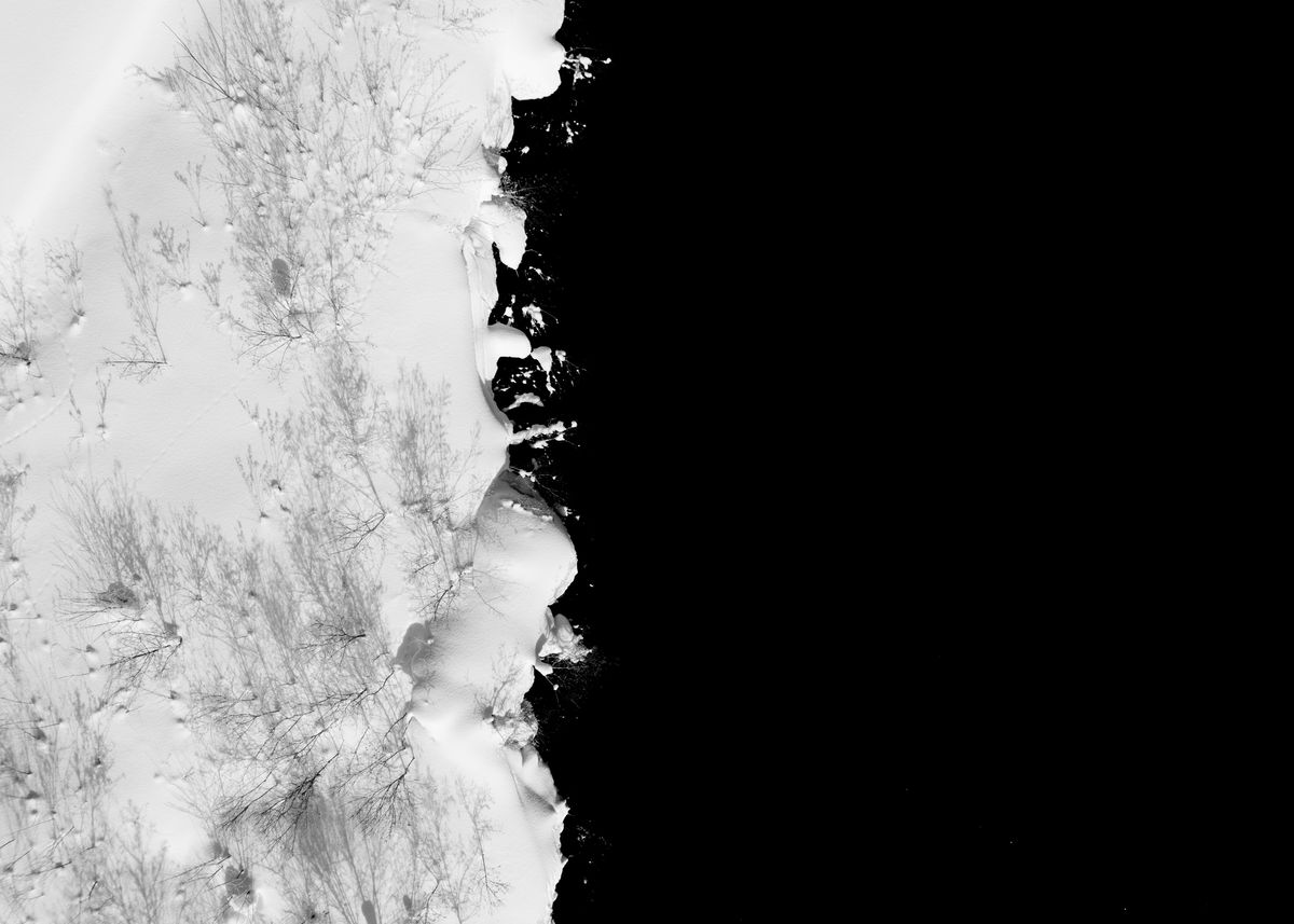 'Frozen River' Poster, picture, metal print, paint by Liam Larnach ...