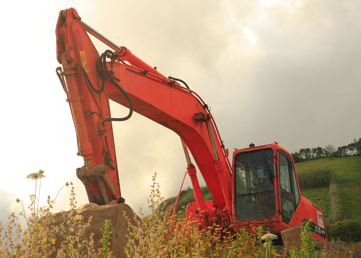 'Construction machinery' Poster by Gaspar Avila | Displate