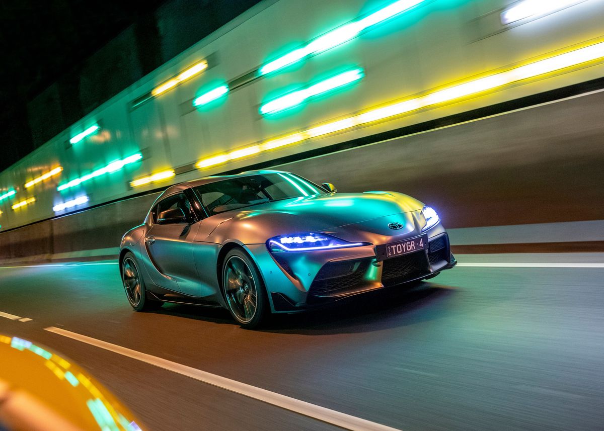 'Silver Toyota GR Supra GTS' Poster by LCW17 | Displate