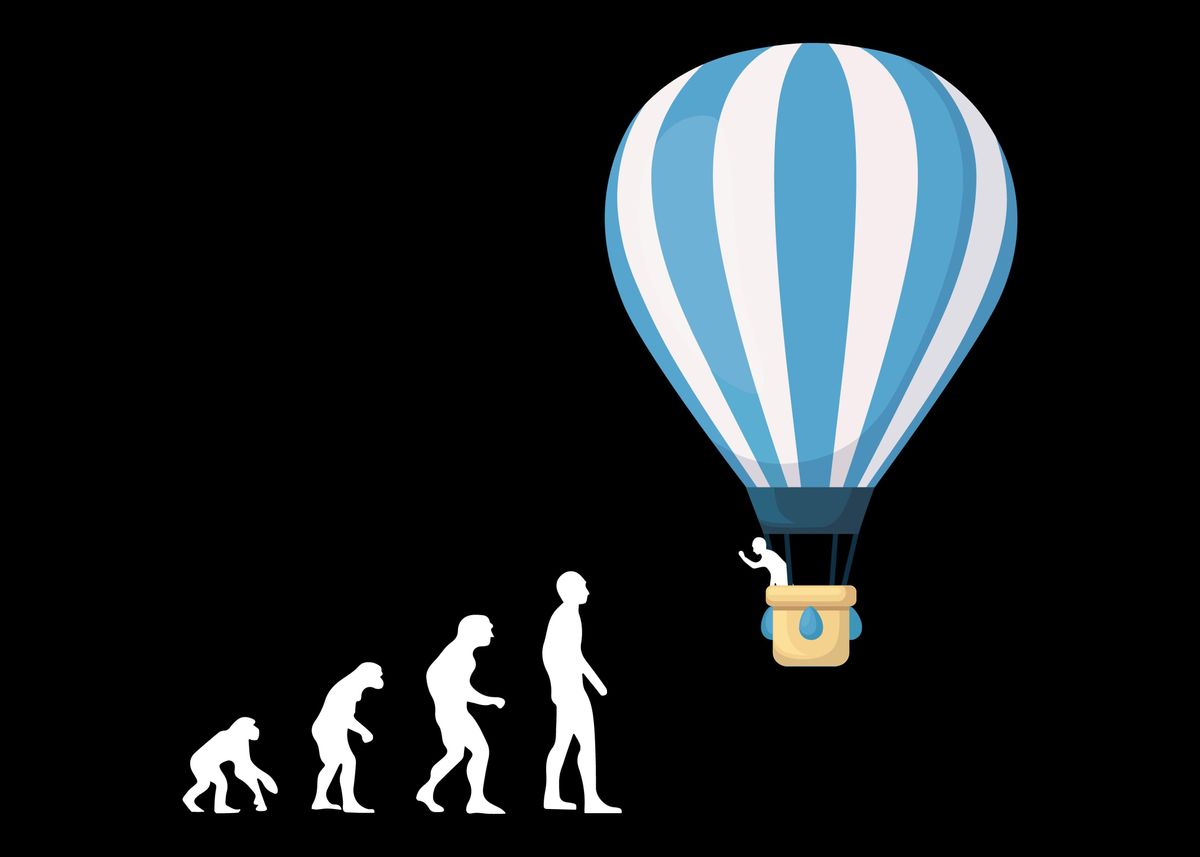 'Air Balloon Evolution Air ' Poster by Patrik | Displate