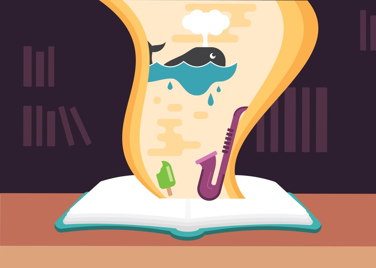 'Escape into a Book' Poster, picture, metal print, paint by Ben Lords ...