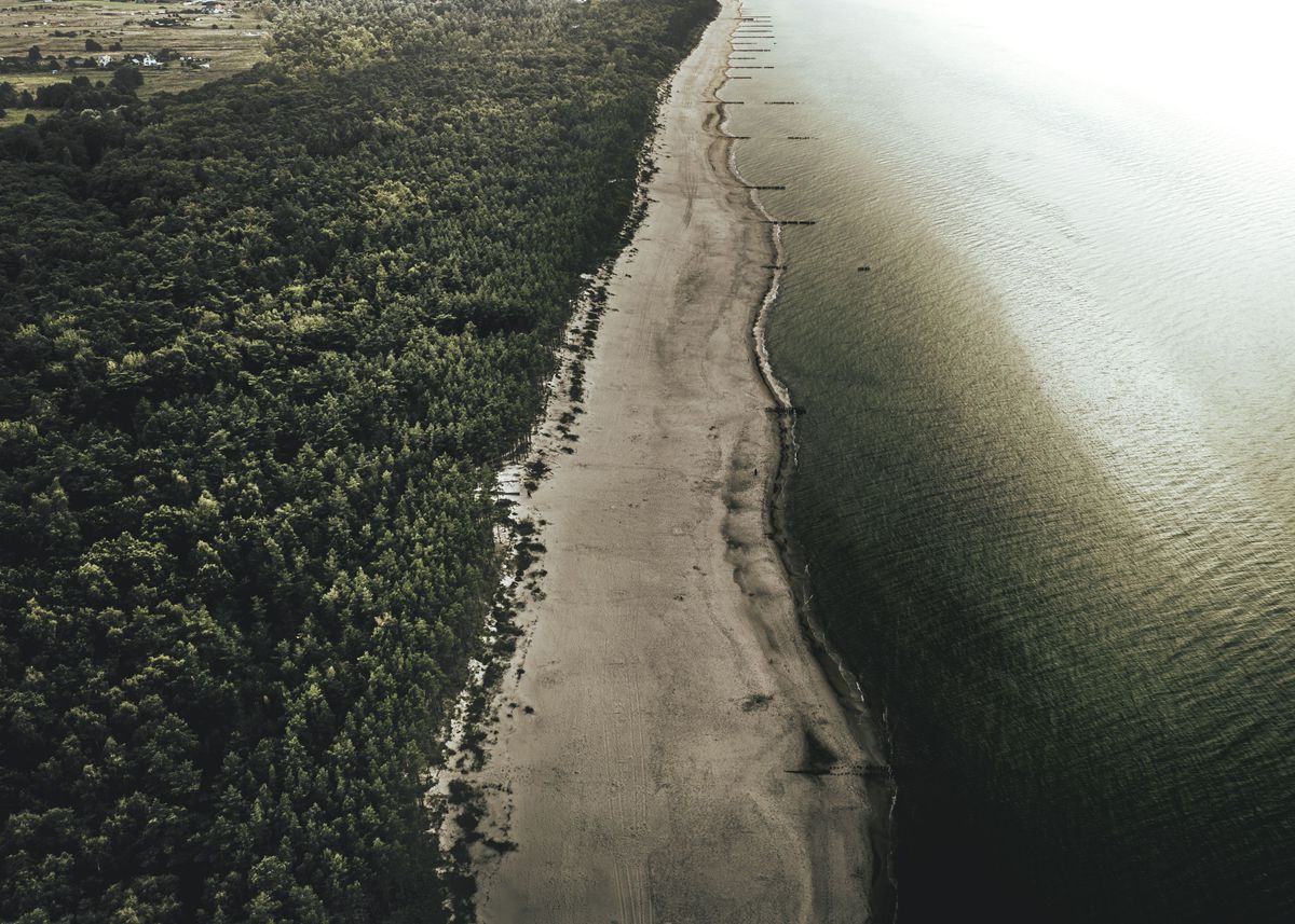 'Beach' Poster, picture, metal print, paint by Adam Stolarczyk | Displate