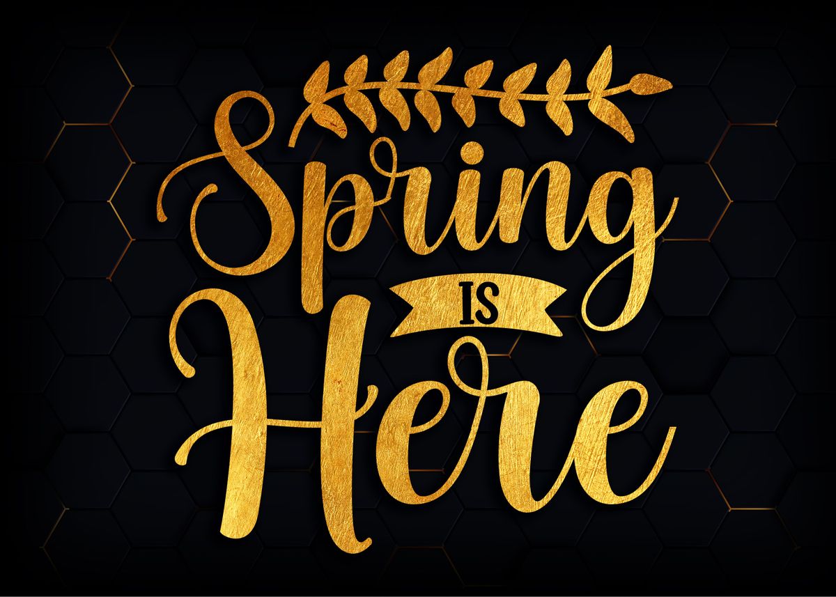 'Spring is here' Poster, picture, metal print, paint by Denis Siggers ...