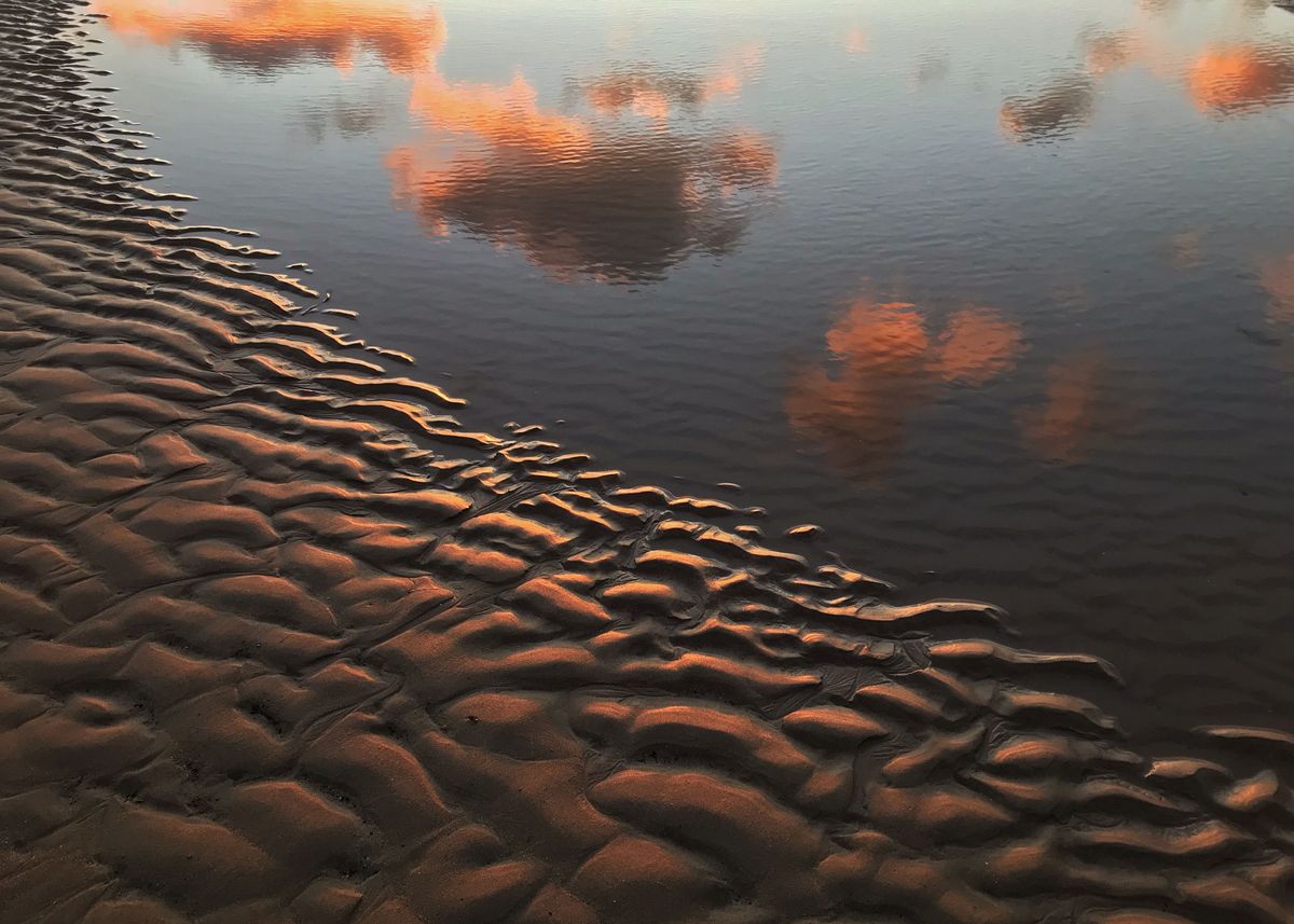 'Sandy reflections ' Poster by Ross Masey | Displate