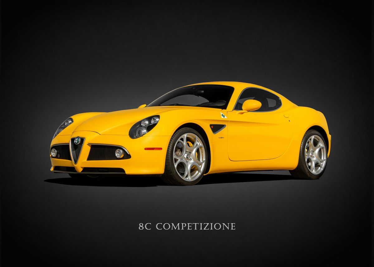 'The 8C Competizione' Poster by RogueDesign | Displate