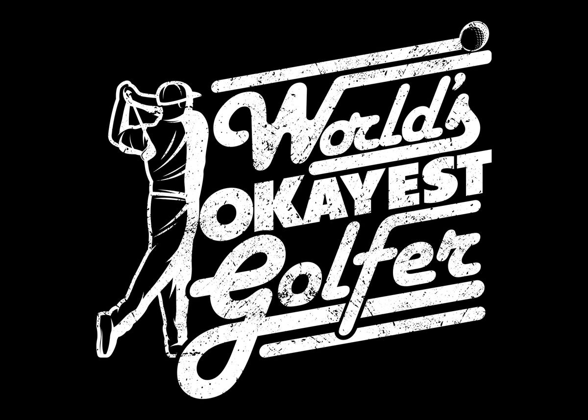 'Golf Golfer Golfing' Poster, picture, metal print, paint by ...