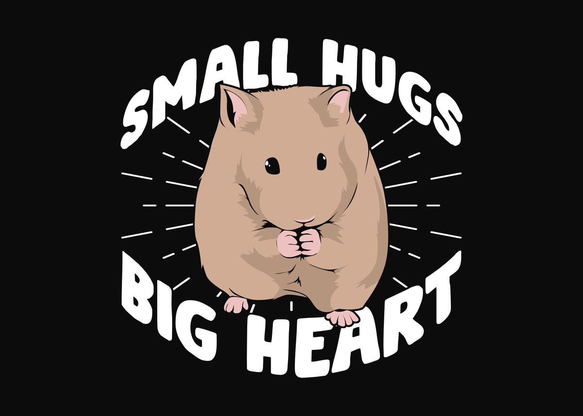 'Hamster Hammy Animal Lover' Poster by Marcel Doll | Displate