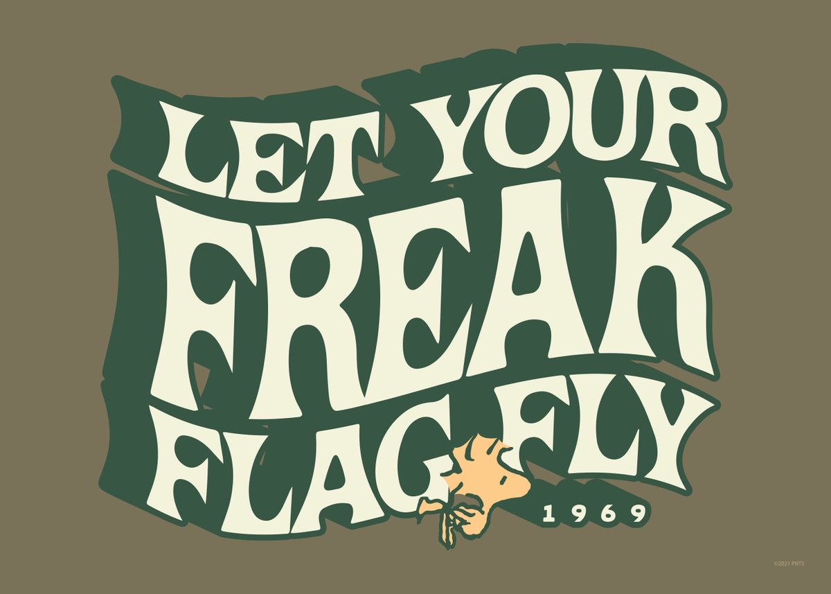 'Let Your Freak Flag Fly' Poster by Peanuts | Displate