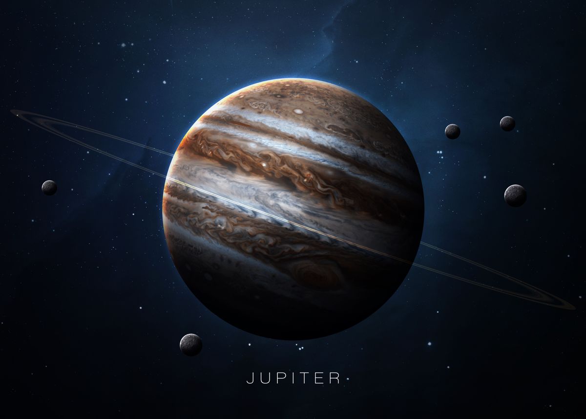 'Jupiter' Poster, picture, metal print, paint by Nonchalant | Displate