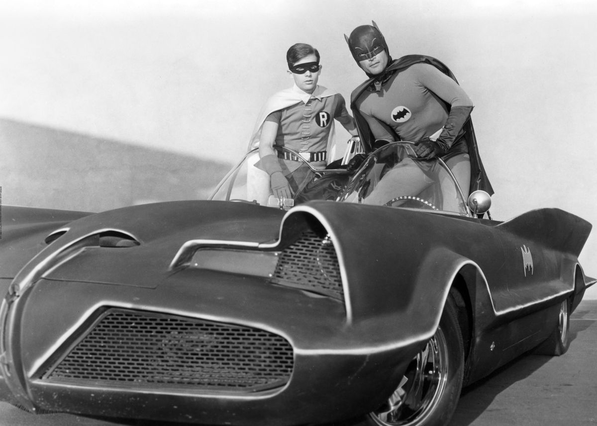 'Batmobile' Poster, picture, metal print, paint by DC Comics | Displate