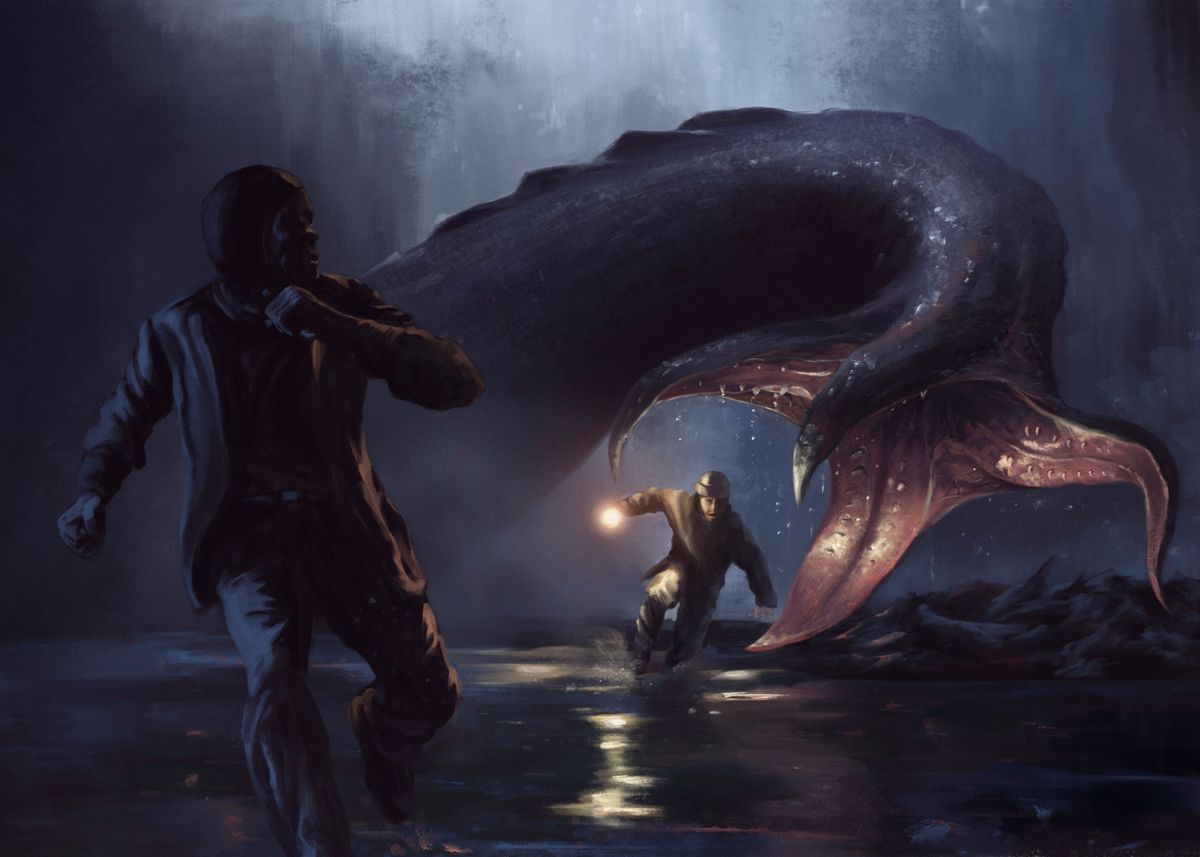 'Chasing' Poster, picture, metal print, paint by Anna Butova | Displate