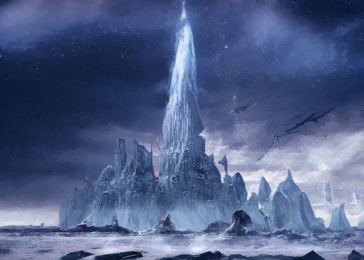 'Frost Spire of Kagmire' Poster, picture, metal print, paint by matthew ...