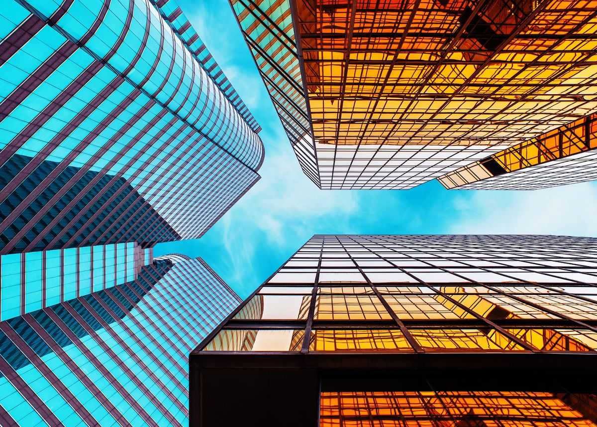 'Skyscrapers' Poster by Mad Crabs Creations | Displate