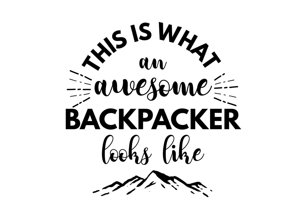 'Backpacker' Poster, picture, metal print, paint by DanielSaverio De ...