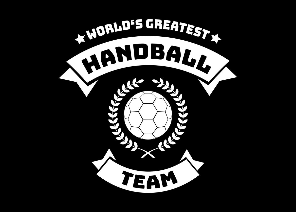 'Best Handball Team' Poster, picture, metal print, paint by ninarts ...