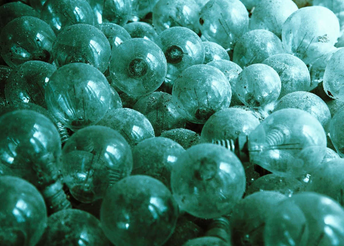 'Dusty light bulbs' Poster by Gaspar Avila | Displate