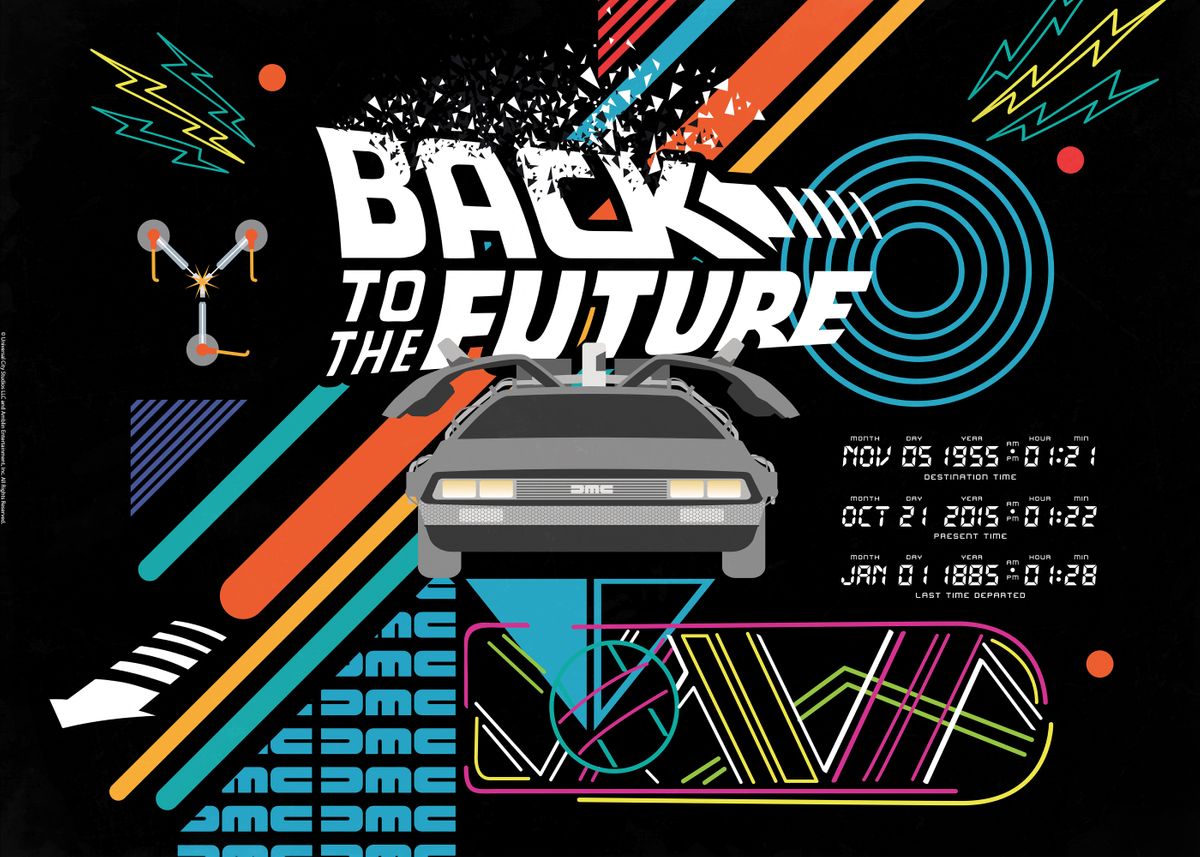 'Back To The Future Graphic' Poster by Back To The Future | Displate