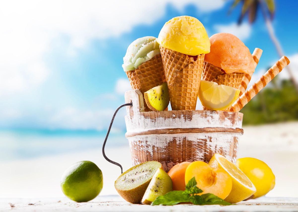 'Ice cream flavours' Poster, picture, metal print, paint by Mad Crabs ...