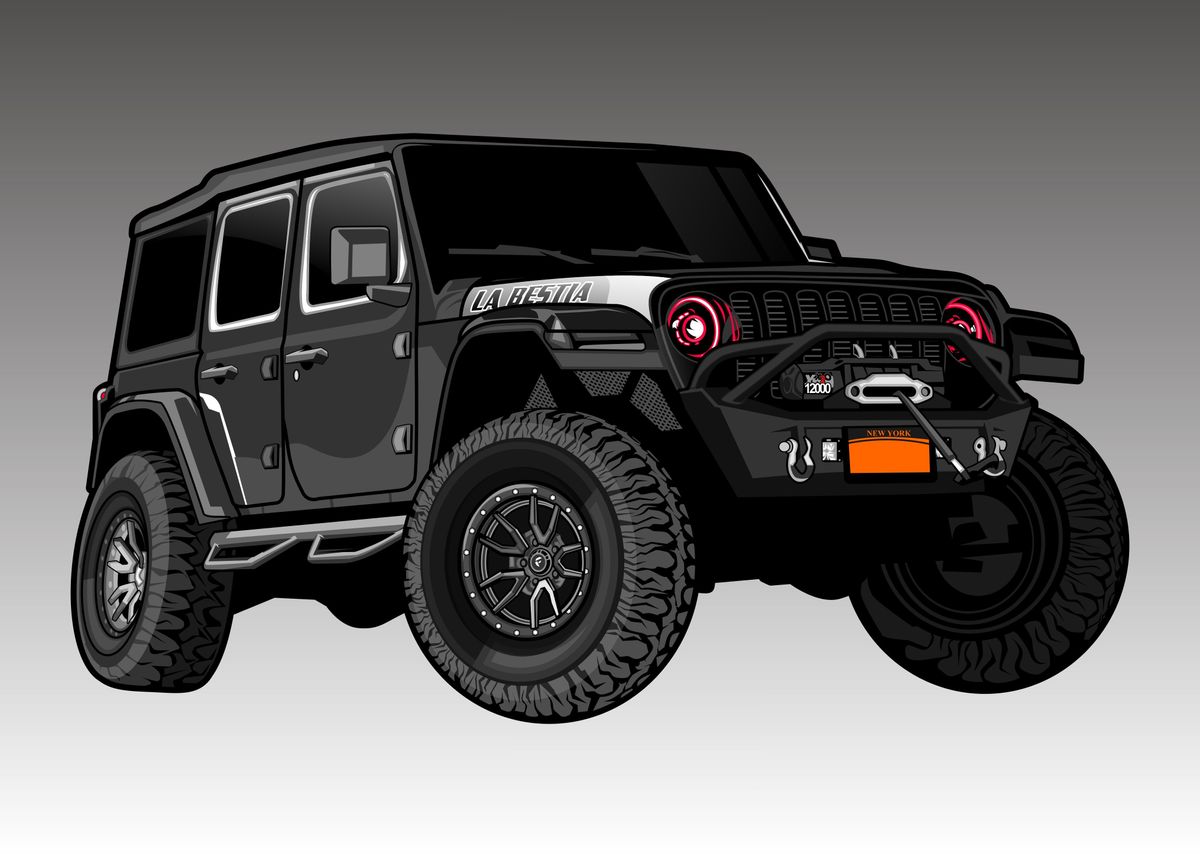 '4x4' Poster by Dede Wiradinata | Displate