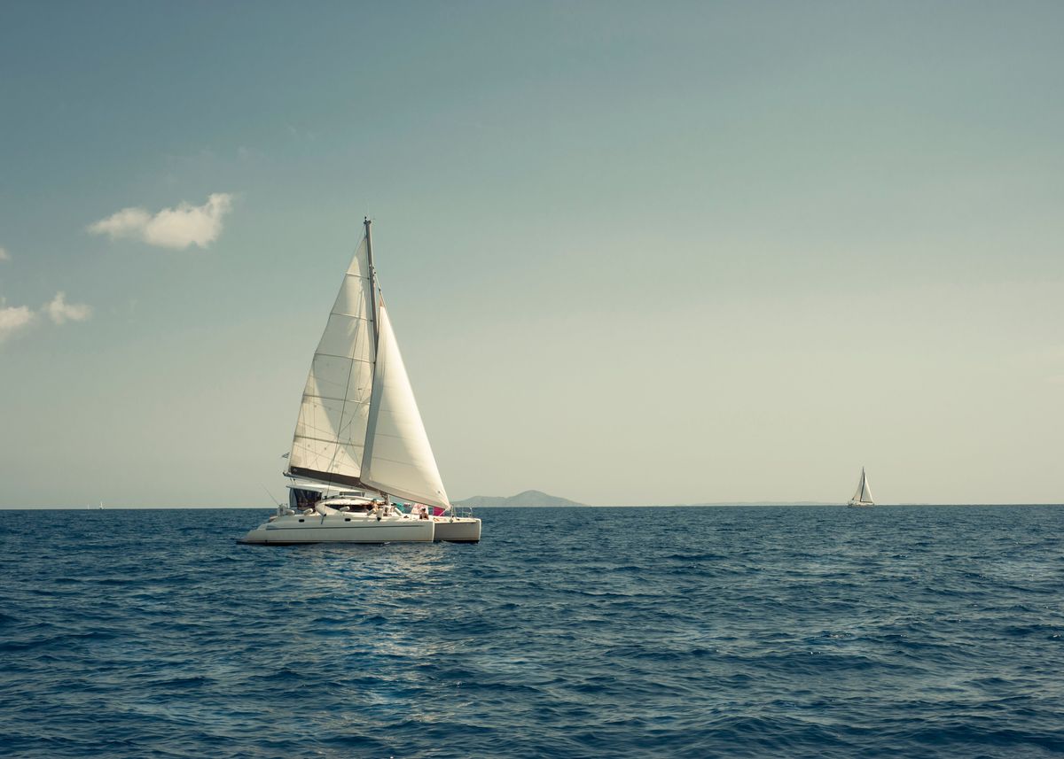 'We are sailing' Poster, picture, metal print, paint by Ves Jako | Displate