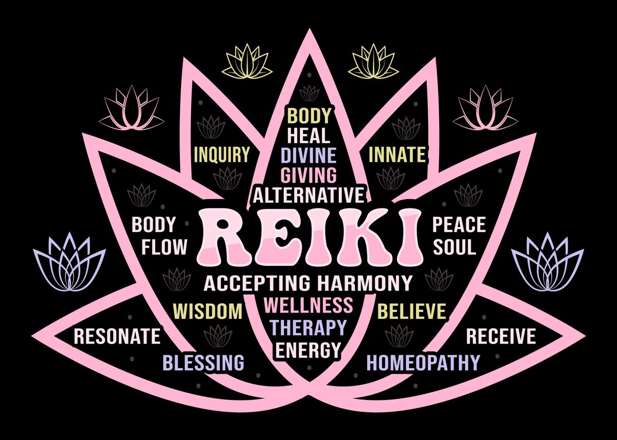 'Reiki Engery' Poster, picture, metal print, paint by Michael | Displate