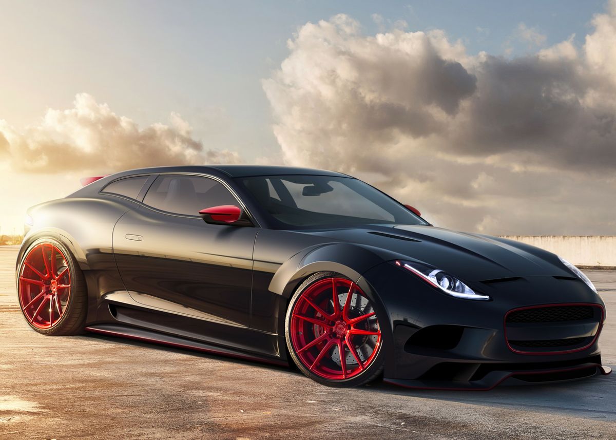 'sport car gaming' Poster, picture, metal print, paint by Emily | Displate