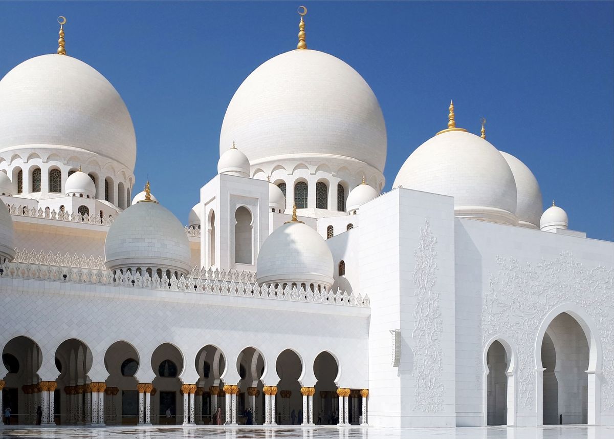 'Sheikh Zayed Grand Mosque' Poster by dkDesign | Displate