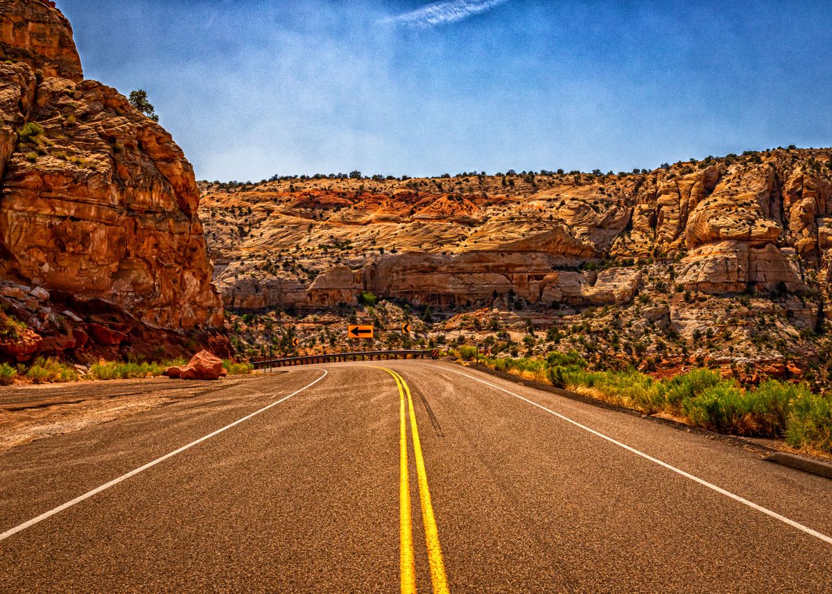 'Utah State Route 12' Poster, picture, metal print, paint by Gestalt ...