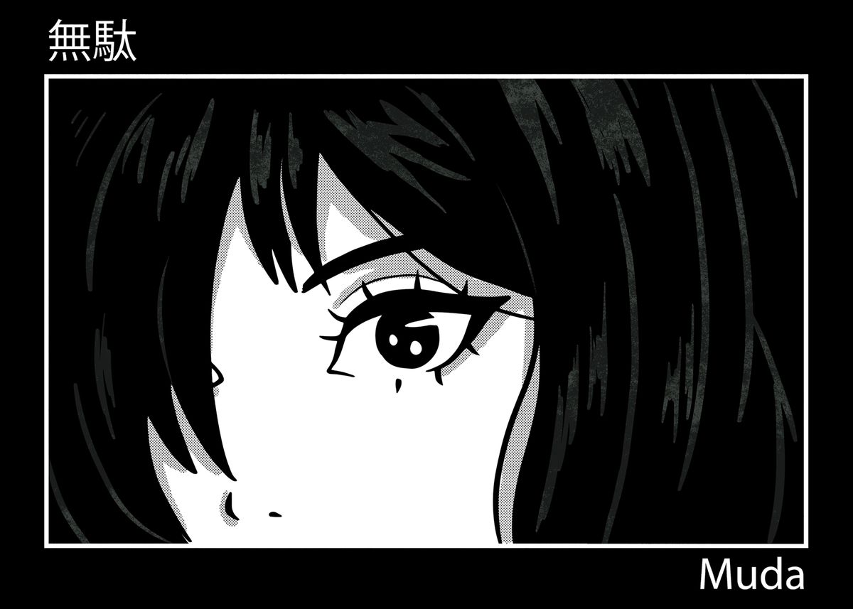 'Japanese Muda Anime Girl' Poster, picture, metal print, paint by ...