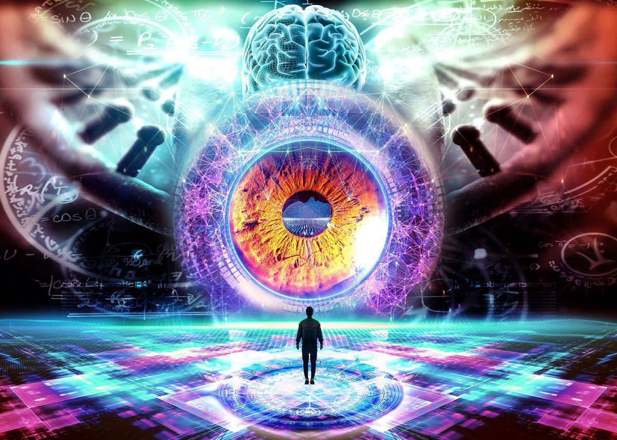 'A Soul Wings Of Divinity' Poster, picture, metal print, paint by Milos ...