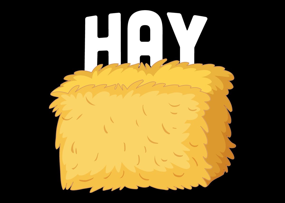 'Hay Farmer Animal Country' Poster, picture, metal print, paint by ...