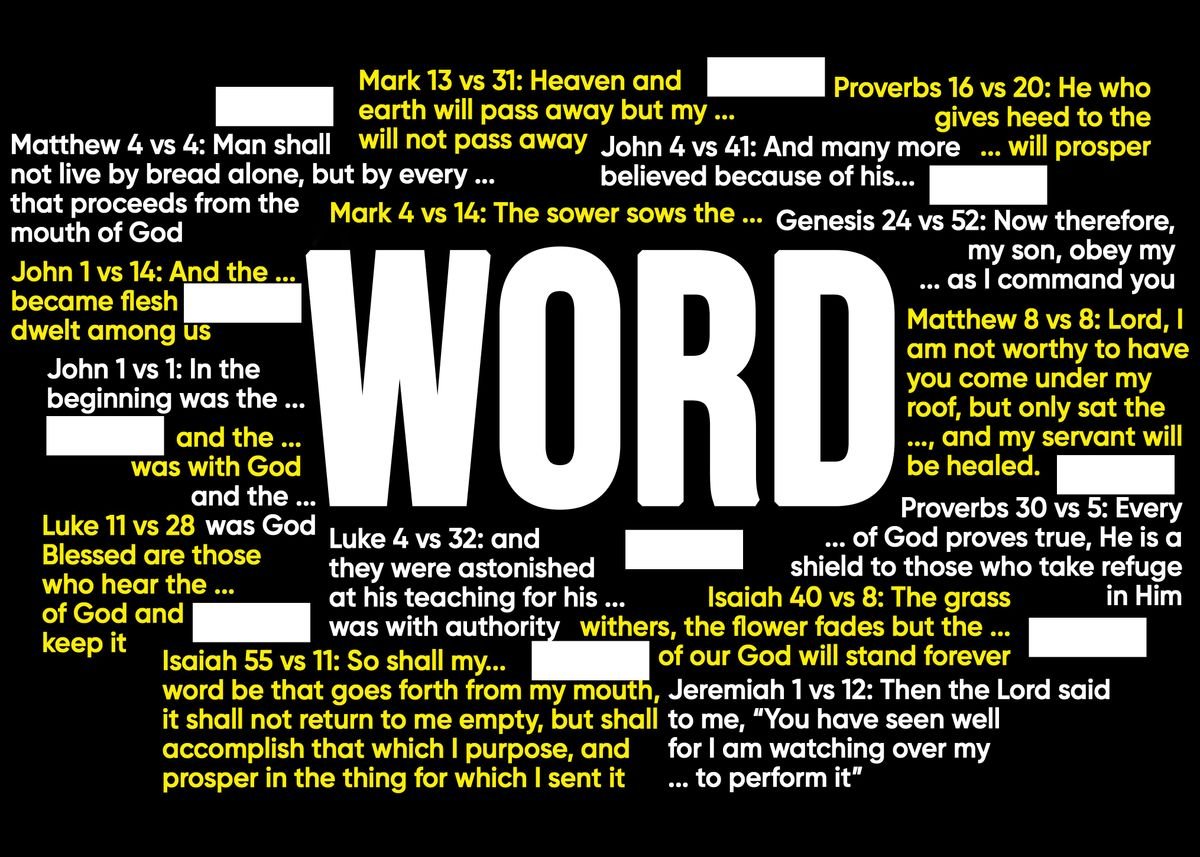 'Word of God' Poster, picture, metal print, paint by Emmanuel Mwedzi ...