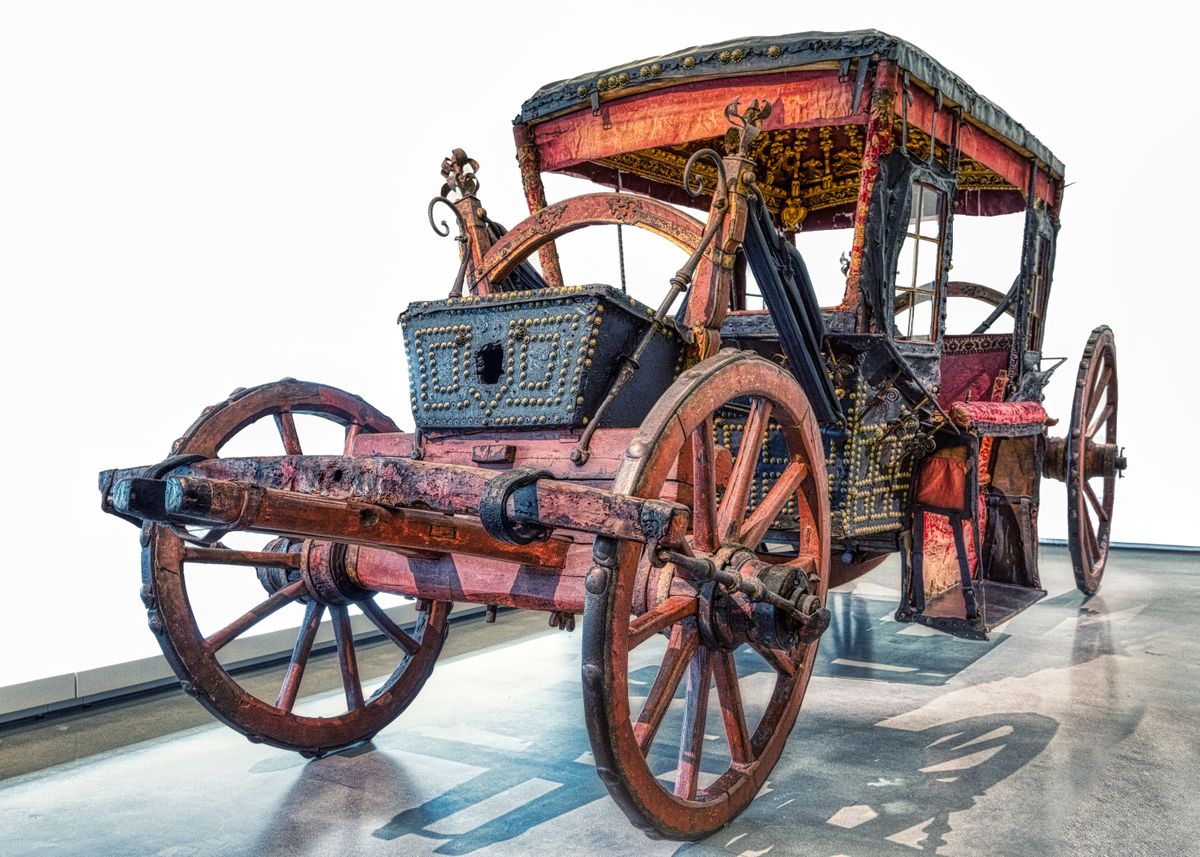 '16th century Coach' Poster, picture, metal print, paint by Micah ...