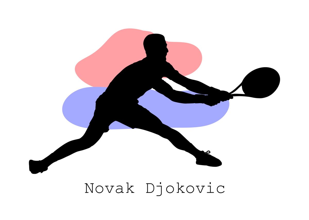 'Novak Djokovic Color' Poster, picture, metal print, paint by renArt ...