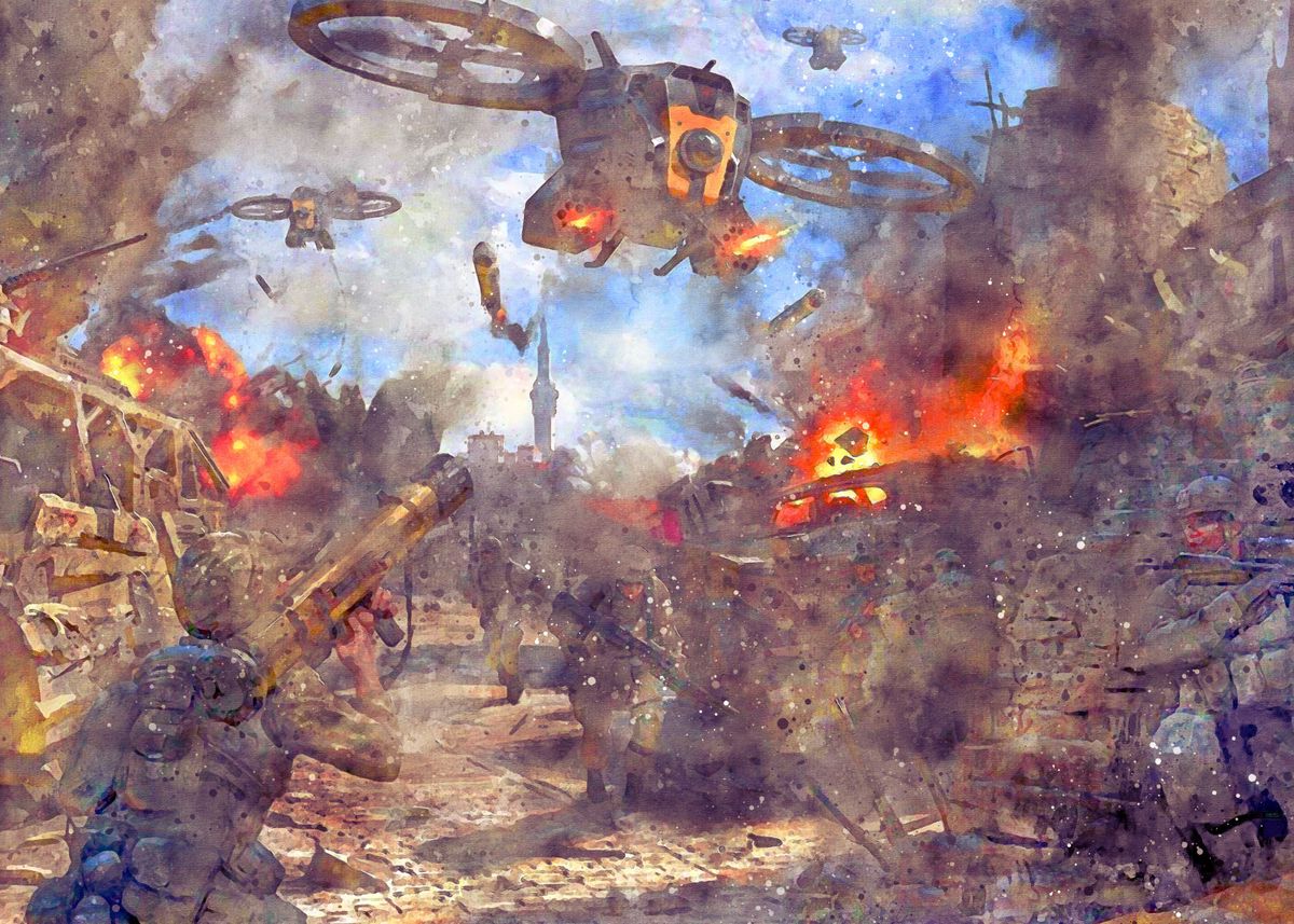 'The Battlefield' Poster, picture, metal print, paint by Bulls World ...