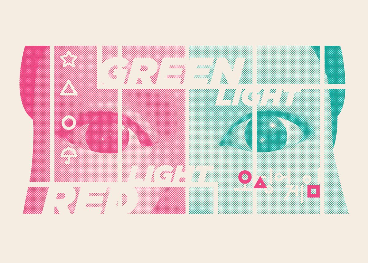 'Green Light Red Light' Poster by Squid Game | Displate