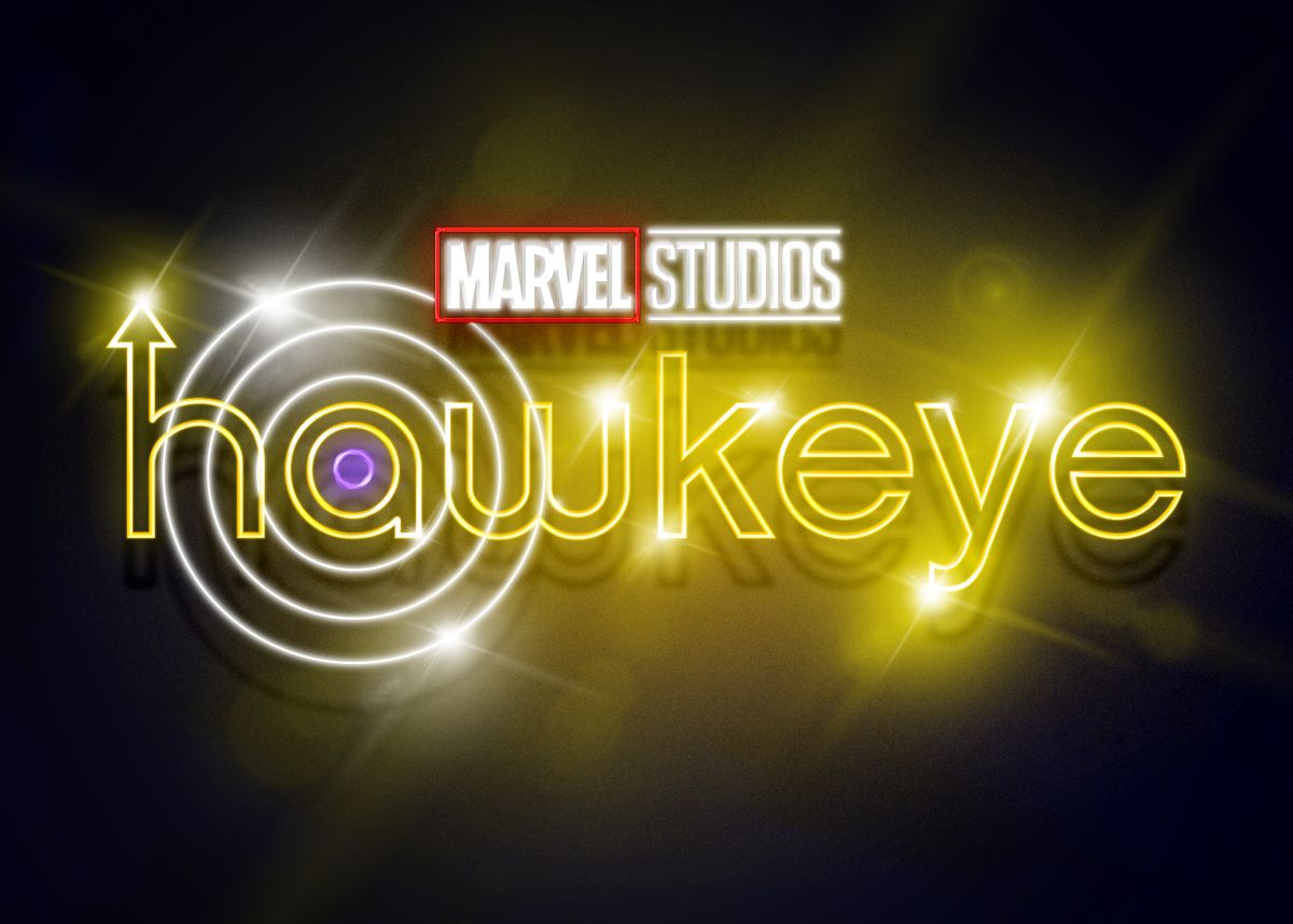 'Hawkeye Neon' Poster, picture, metal print, paint by Marvel | Displate