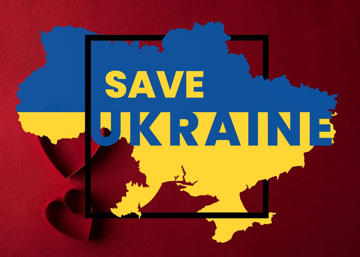 'Save Ukraine Peace' Poster, picture, metal print, paint by Motivation ...